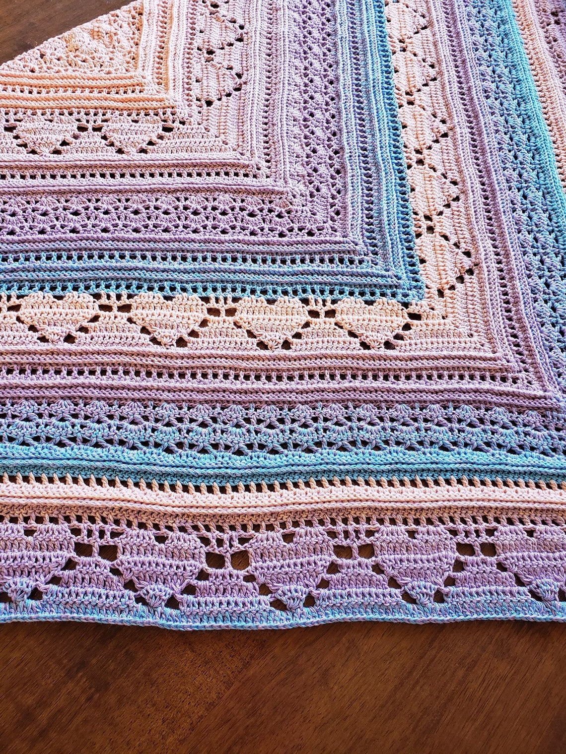 PDF Crochet Pattern A Bumpy Road to Love Shawl - Etsy