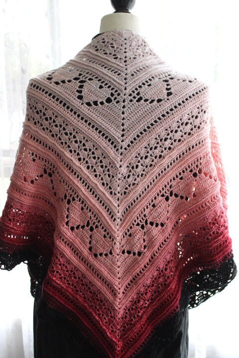 PDF Crochet Pattern A Bumpy Road to Love Shawl - Etsy Australia