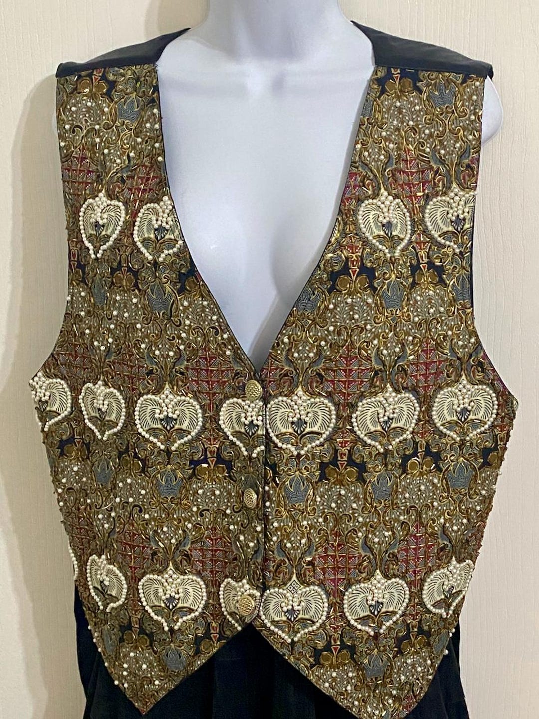 Vintage Bali Chic Beaded Women Vest - Etsy
