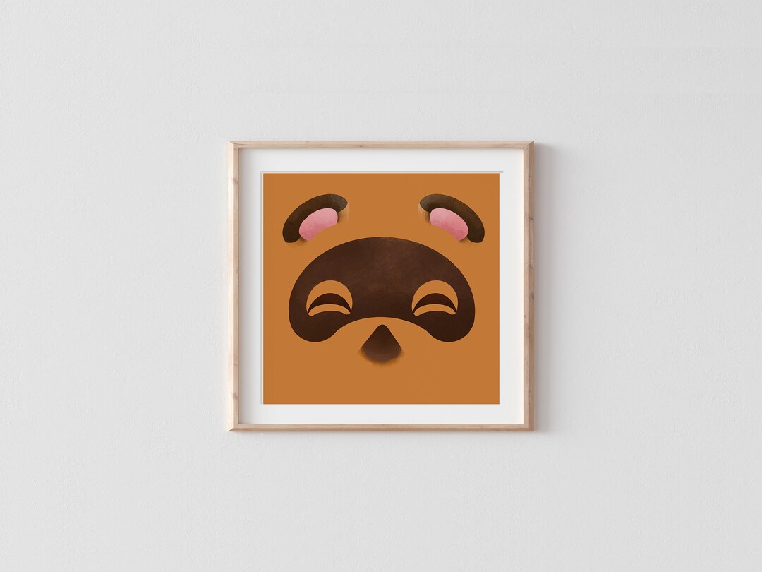 Tom Nook Face Digital Print de Savage Pieces, inspirado en Animal ...