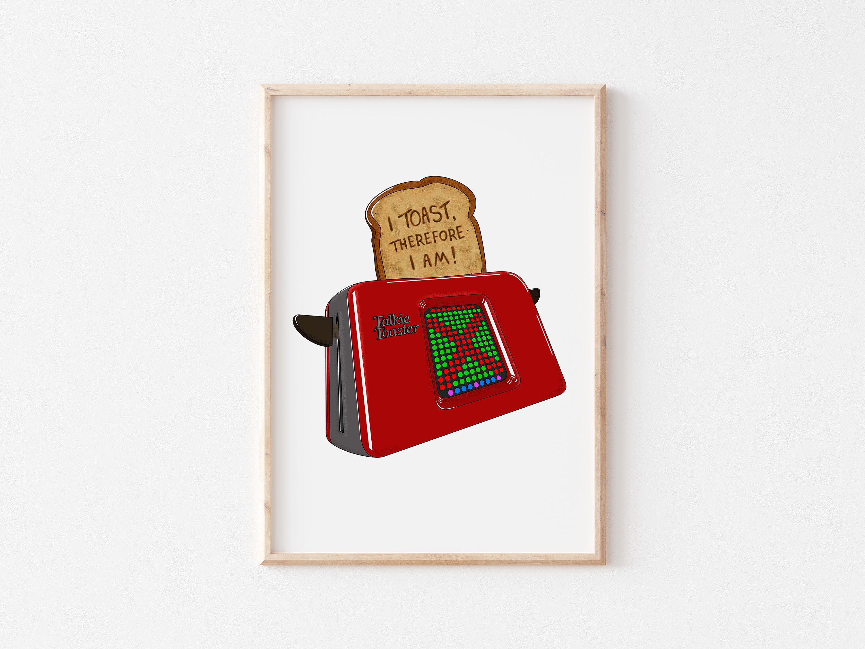 Talkie Toaster, Red Dwarf Illustration by Savage Pieces, A4/A3 Print - Etsy