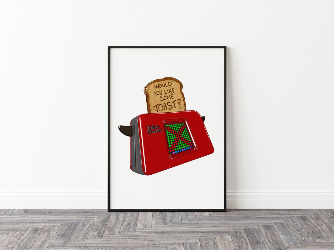 Talkie Toaster, Red Dwarf Illustration by Savage Pieces, A4/A3 Print - Etsy