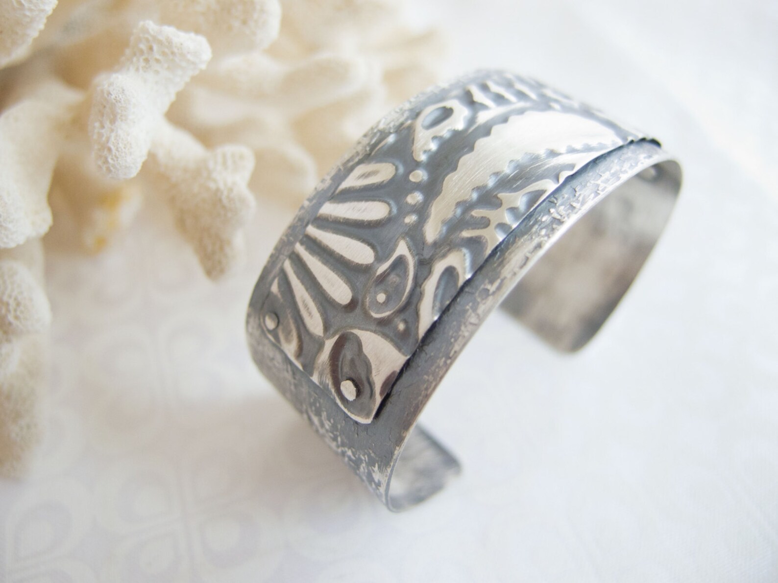 Wide Silver Cuff Bracelet Sterling Silver Bracelet Cuff - Etsy