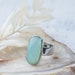 Sterling Silver Sea Green Aqua Chalcedony Stacking Ring Aqua - Etsy