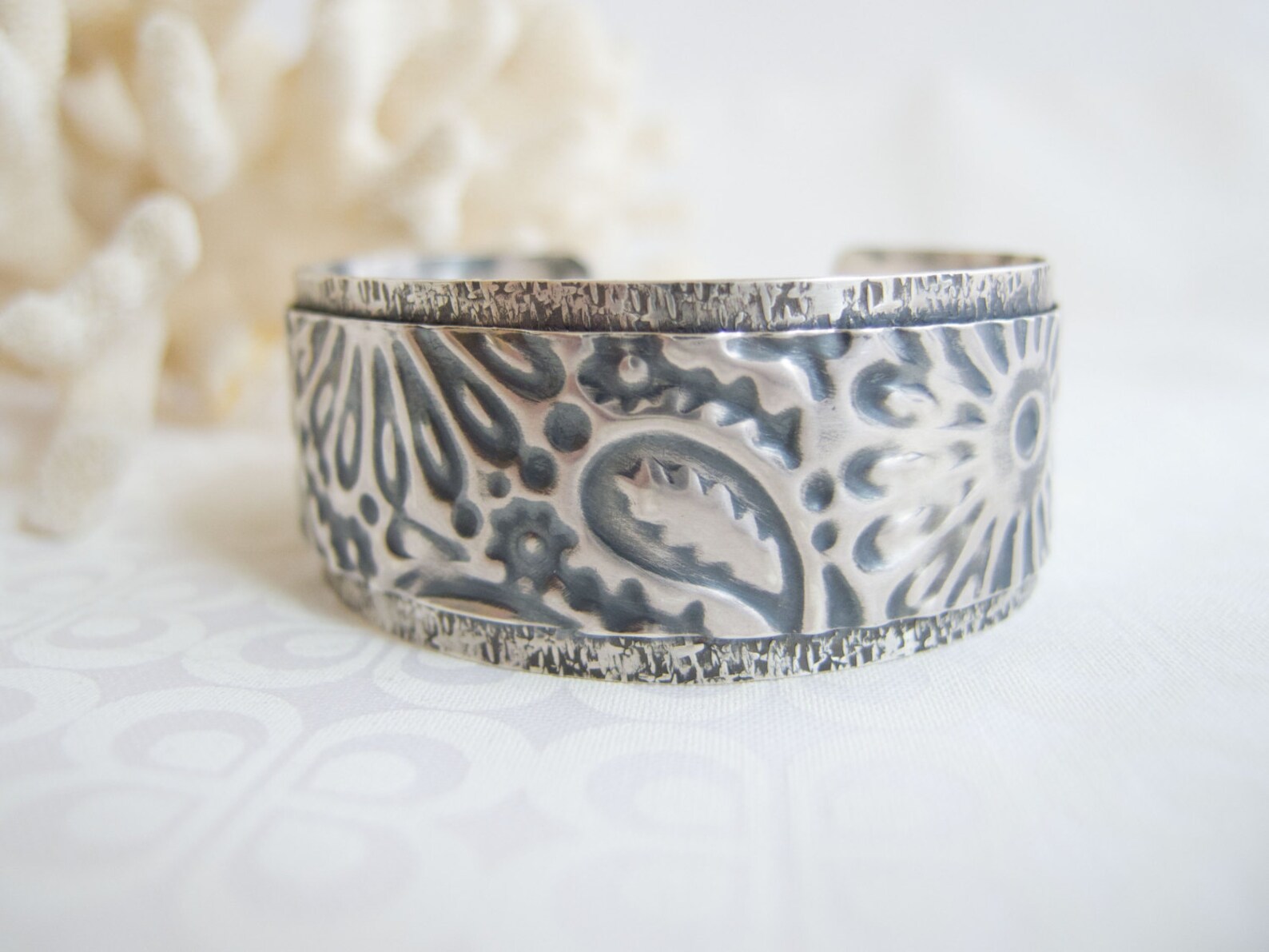 Wide Silver Cuff Bracelet Sterling Silver Bracelet Cuff - Etsy