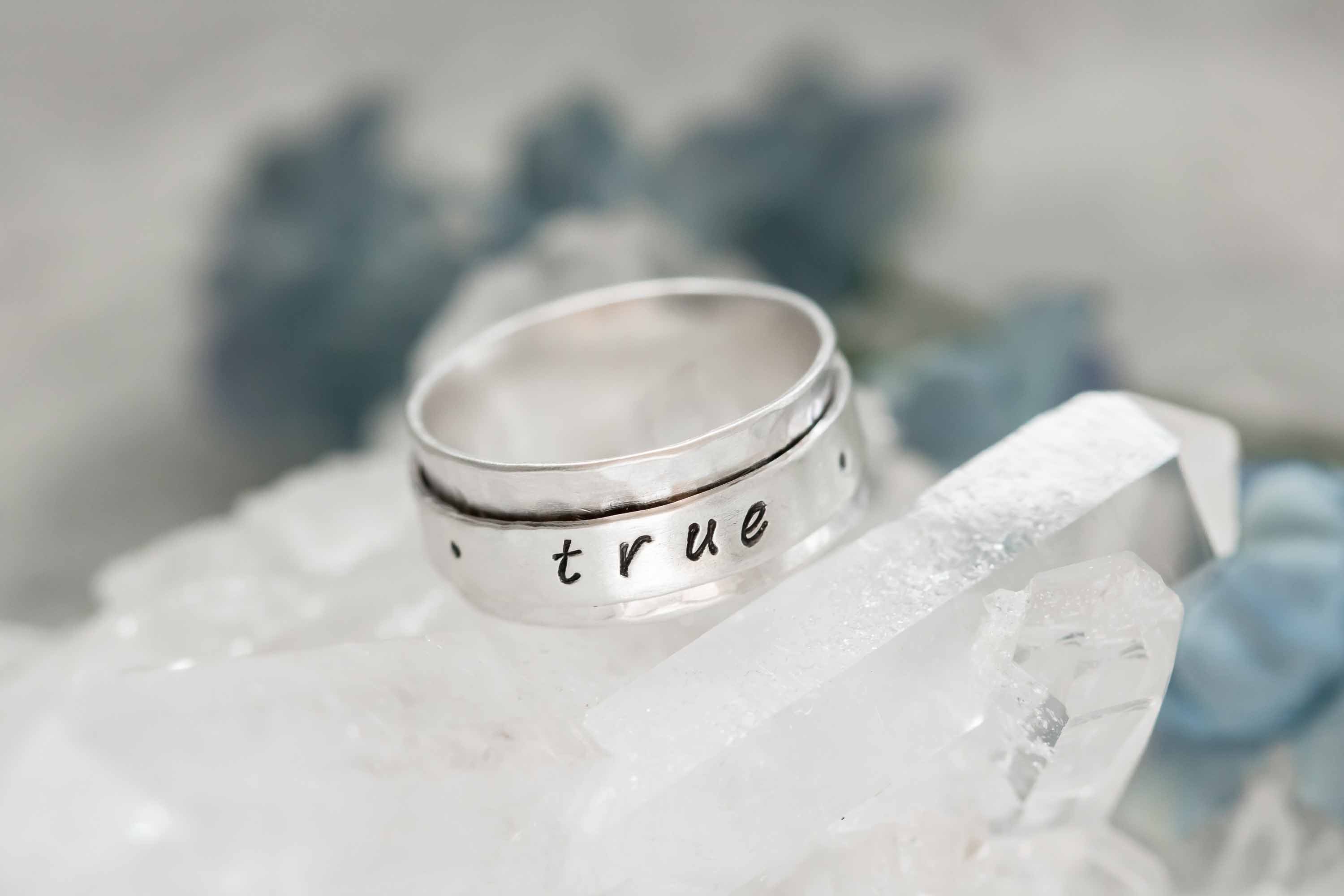 Purity Ring True Love Waits Stamped Ring Sterling Silver Christian Ring ...