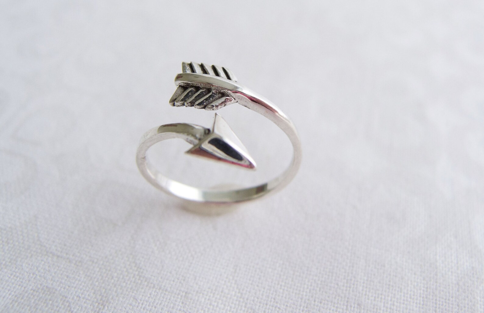 Open Wrap Arrow Ring Sterling Silver Arrow Ring Arrow Ring - Etsy