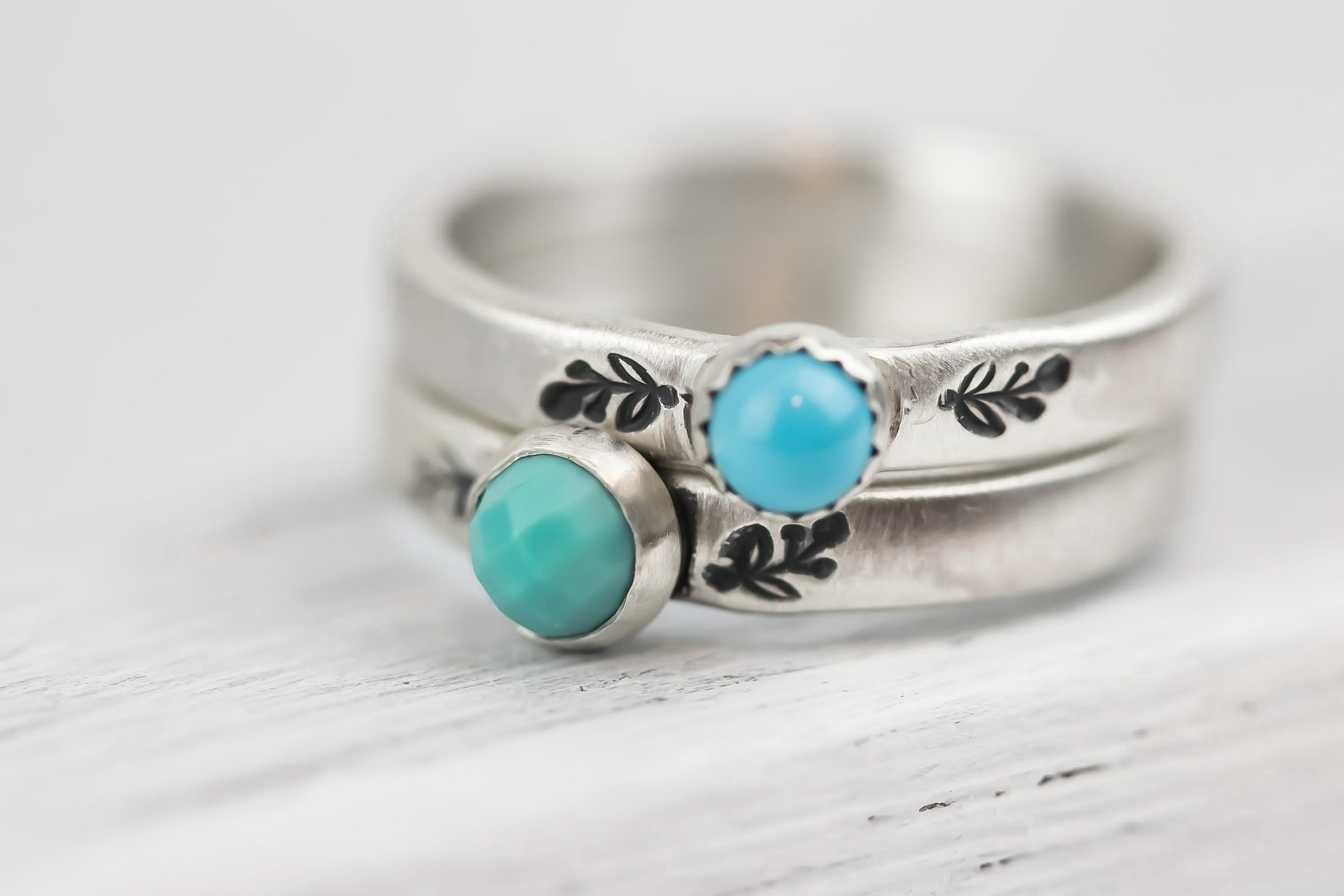 Sterling Silver Turquoise Ring for Women Genuine Turquoise - Etsy