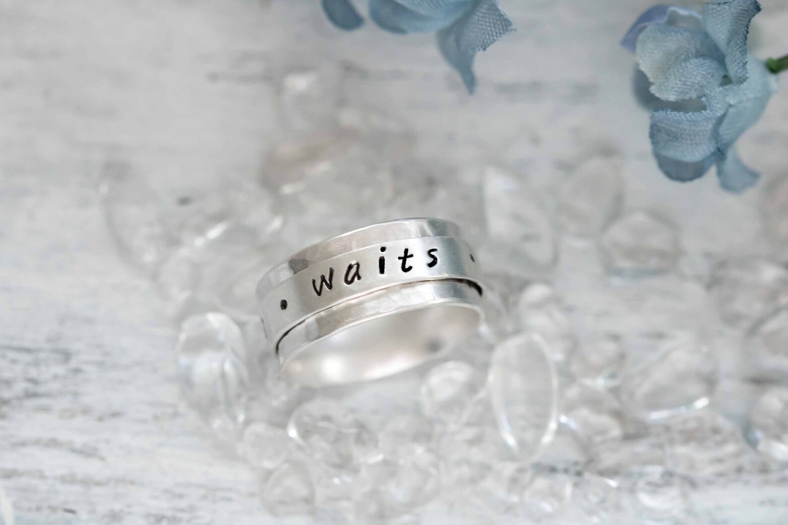 Purity Ring True Love Waits Stamped Ring Sterling Silver Christian Ring ...