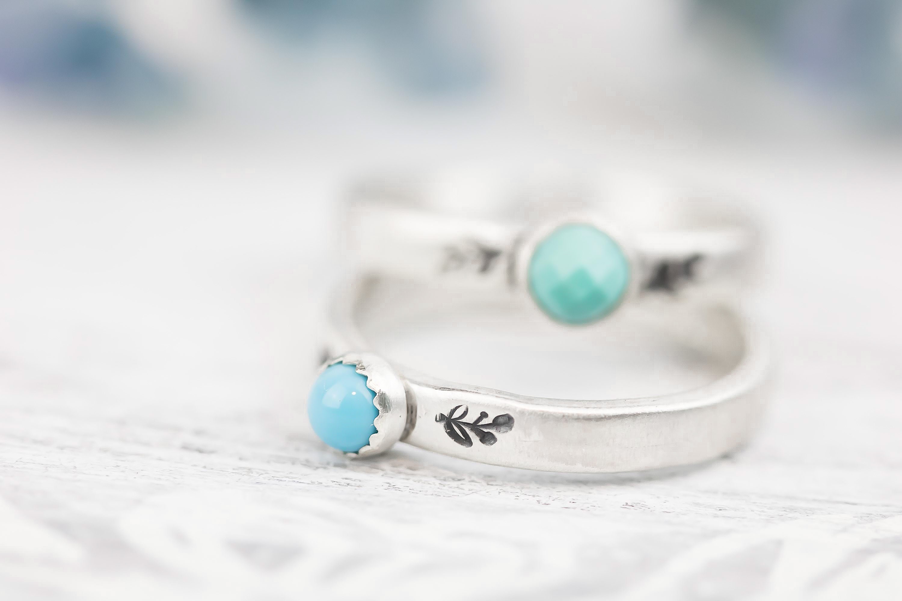 Sterling Silver Turquoise Ring For Women Genuine Turquoise | Etsy