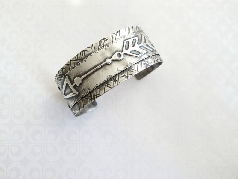 Sterling Silver Arrow Cuff Bracelet for Women Men Wide - Etsy