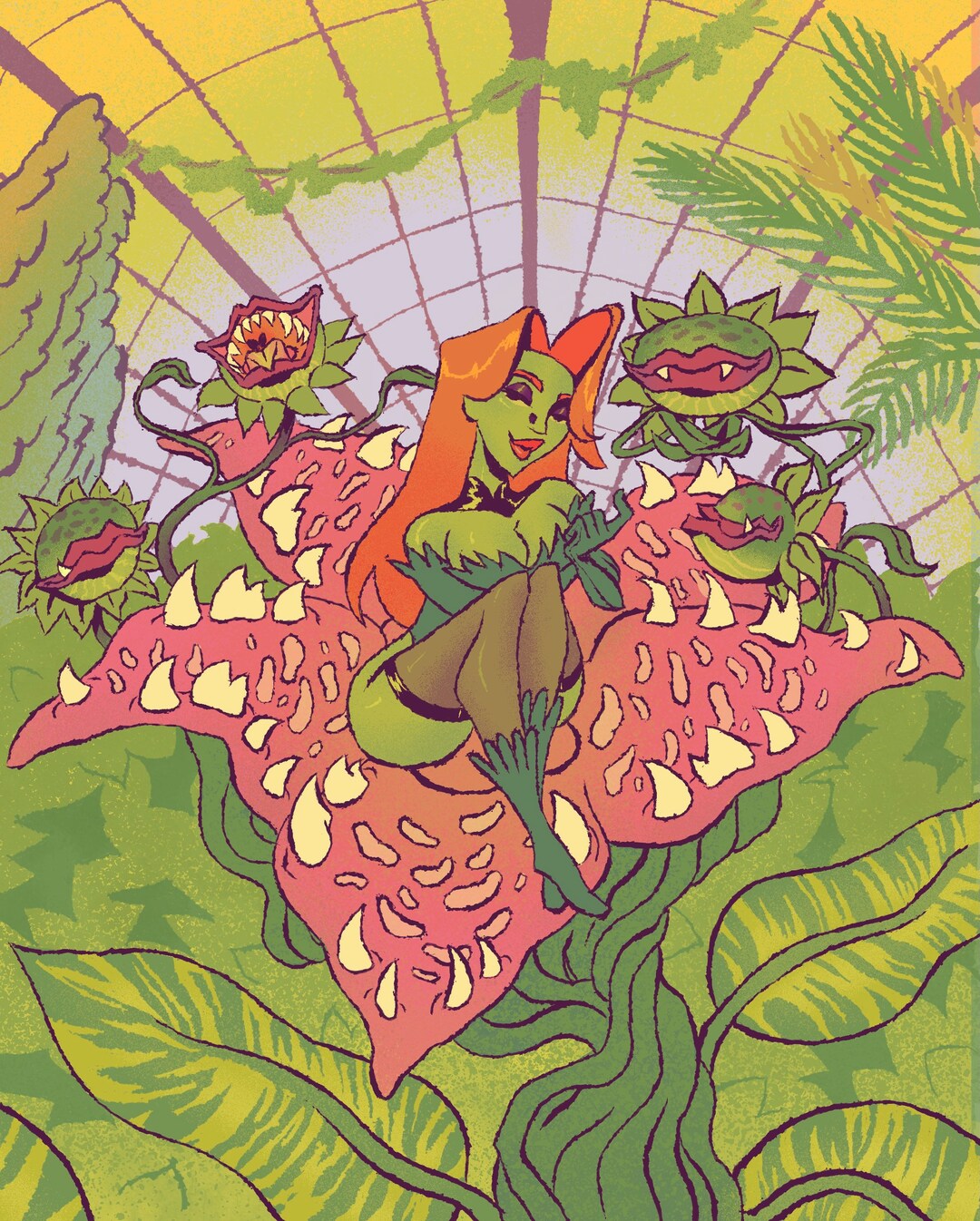 Ivy in Her Garden Pin up Print - Etsy