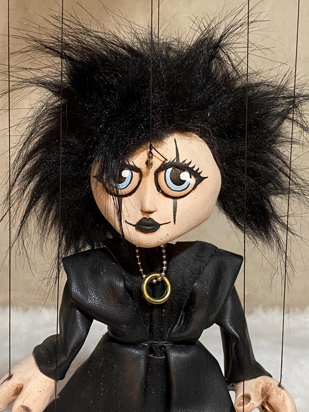 The Crow Cosplay Doll - Marionette Puppet - Etsy