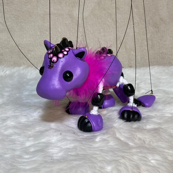 Purple Dragon Marionette - Etsy