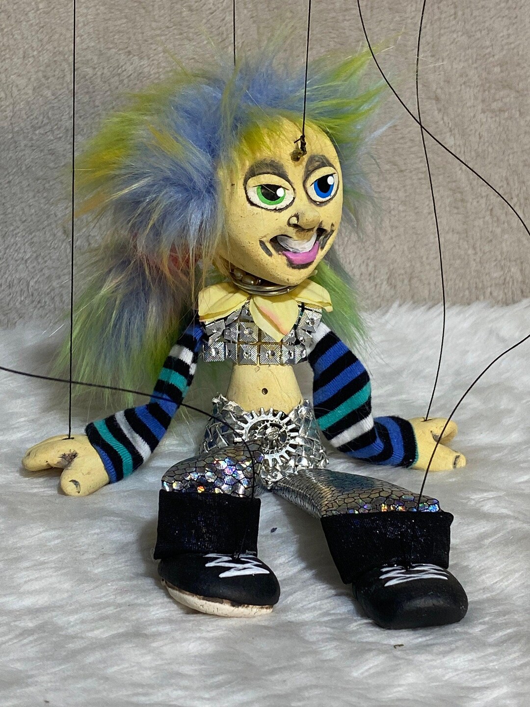 Rainbow Blight - Retro Punk Marionette - Etsy