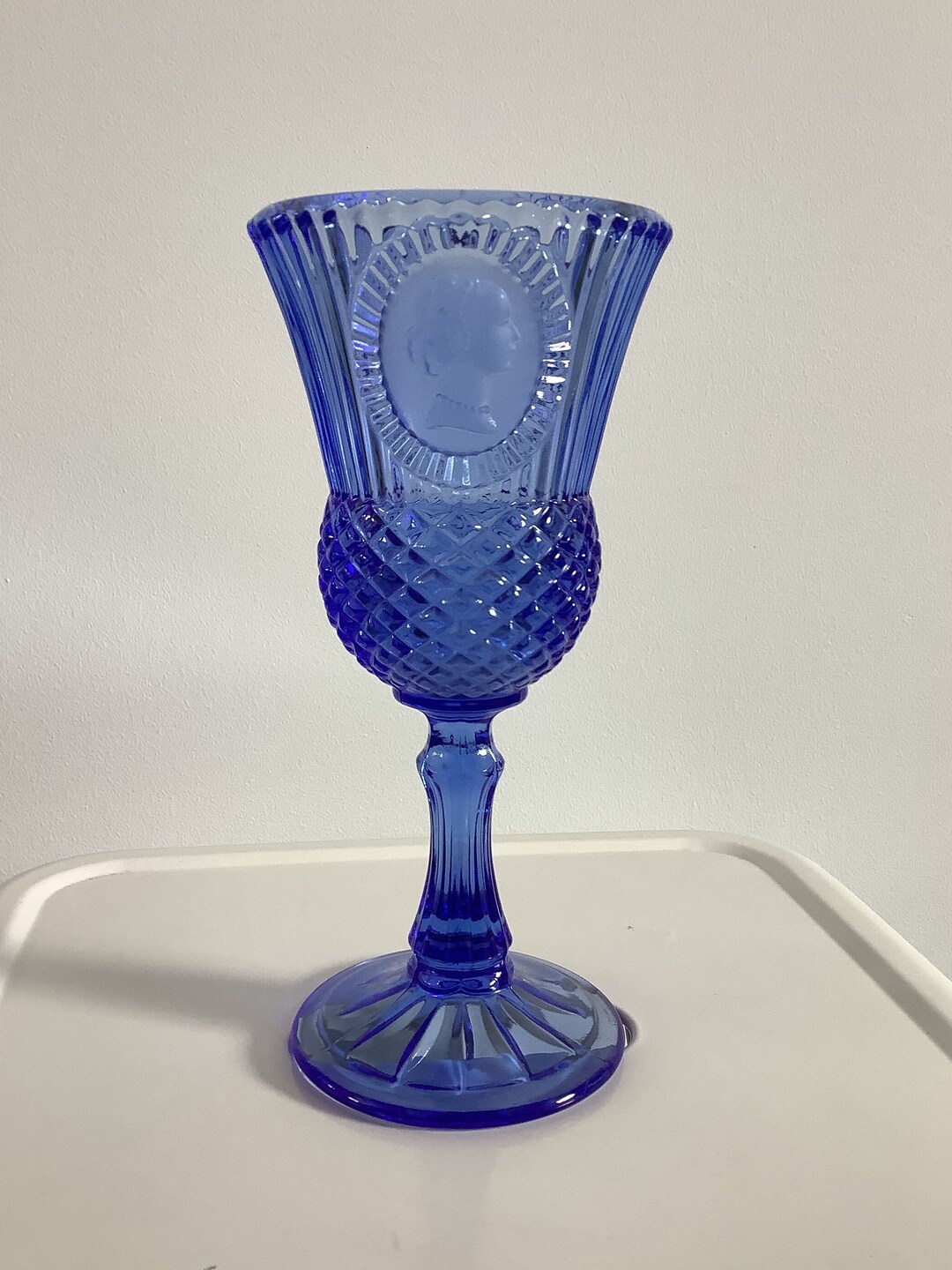 Vintage AVON FOSTORIA Cobalt Blue Glass Goblet With Martha - Etsy Vintage AVON FOSTORIA Cobalt Blue Glass Goblet With Martha - Etsy