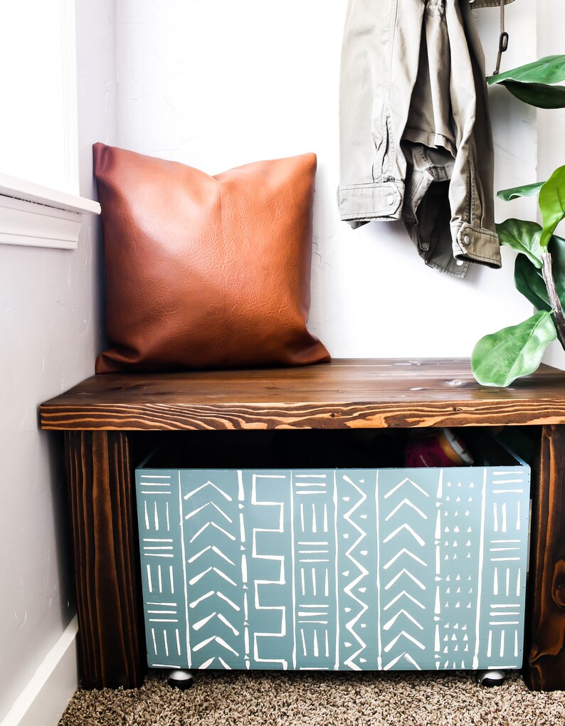 DIY Bench Plans Small Modern Bench Perfect for Entryway | Etsy