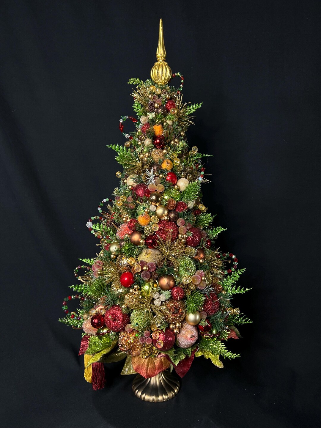 Sugared Fruit Tree,lighted Decorated Christmas Tree,luxury Arrangement ...
