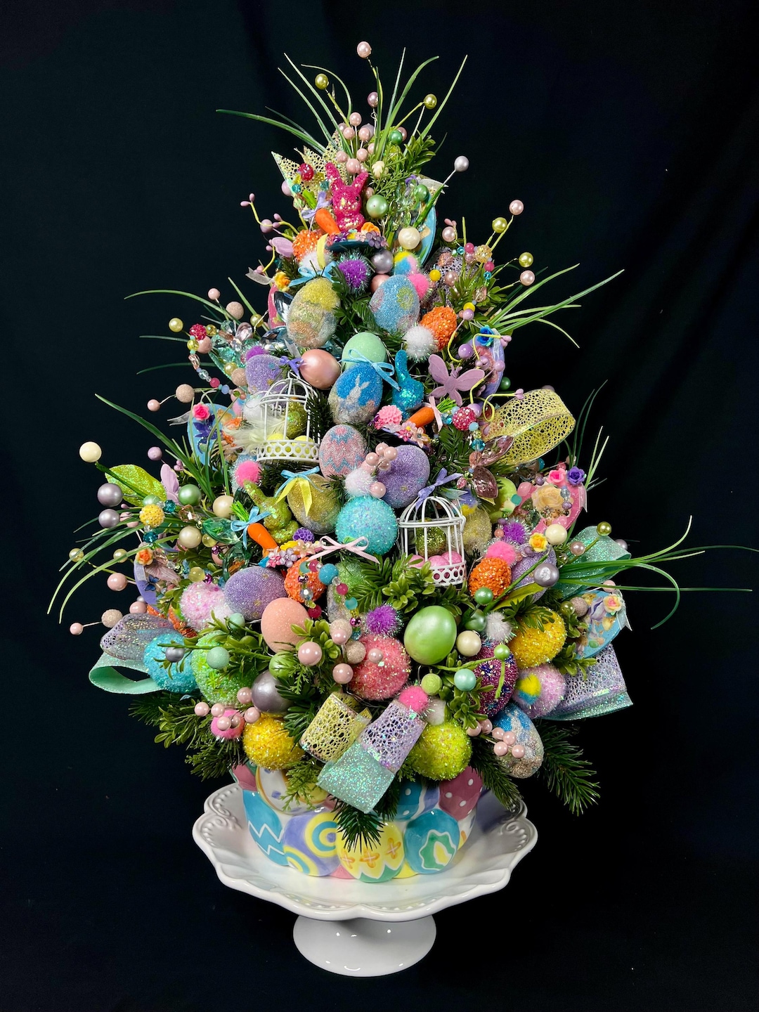Lighted Easter Tree,elegant Easter Arrangement,unique Easter Decoration ...