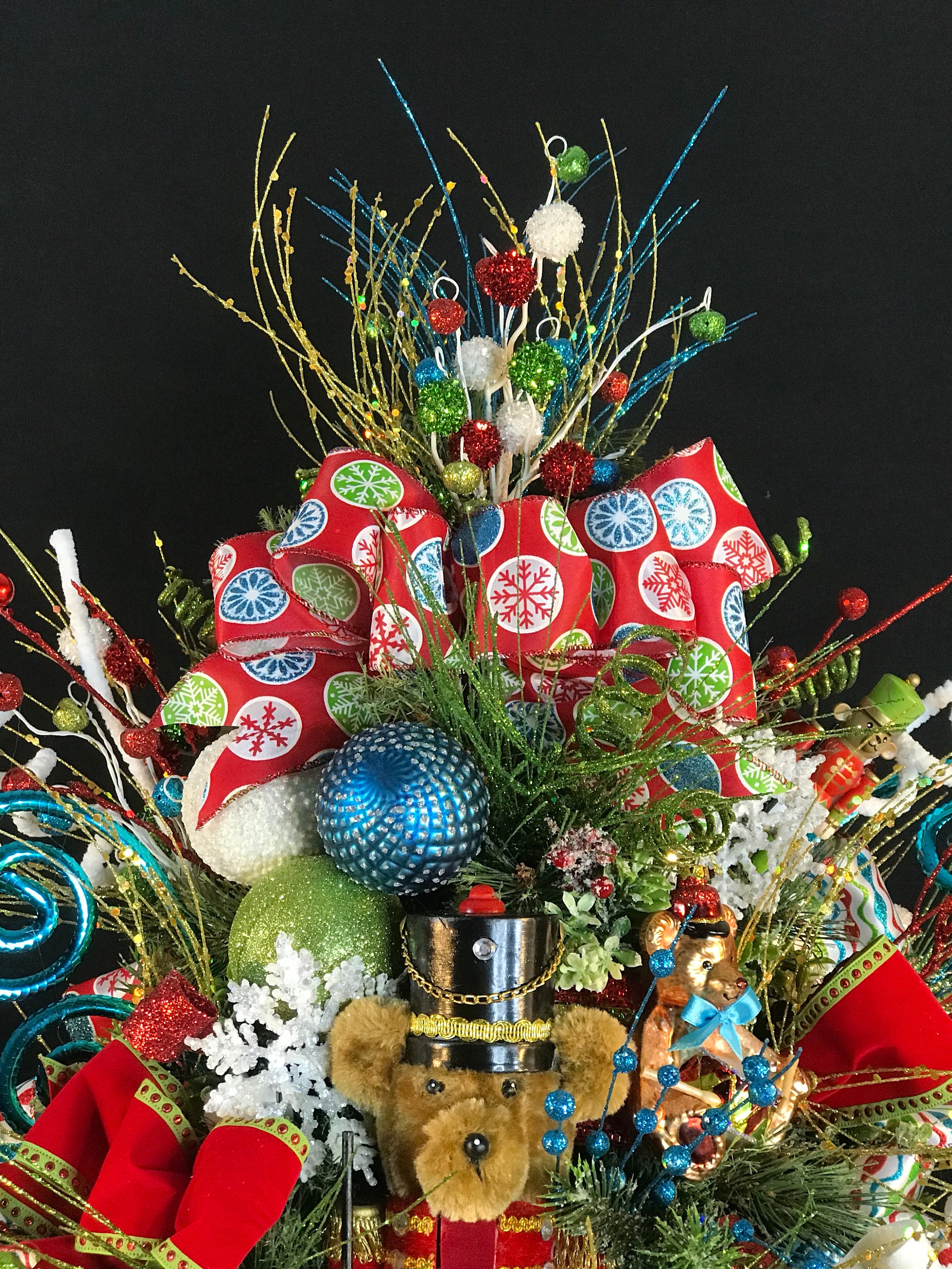 Lighted Teddy Bear Nutcracker Tabletop Treeteddy Bear - Etsy Canada