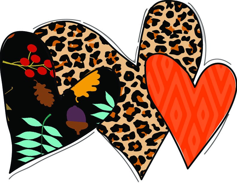 Heart Fall Downloads Png Digital Downloads - Etsy