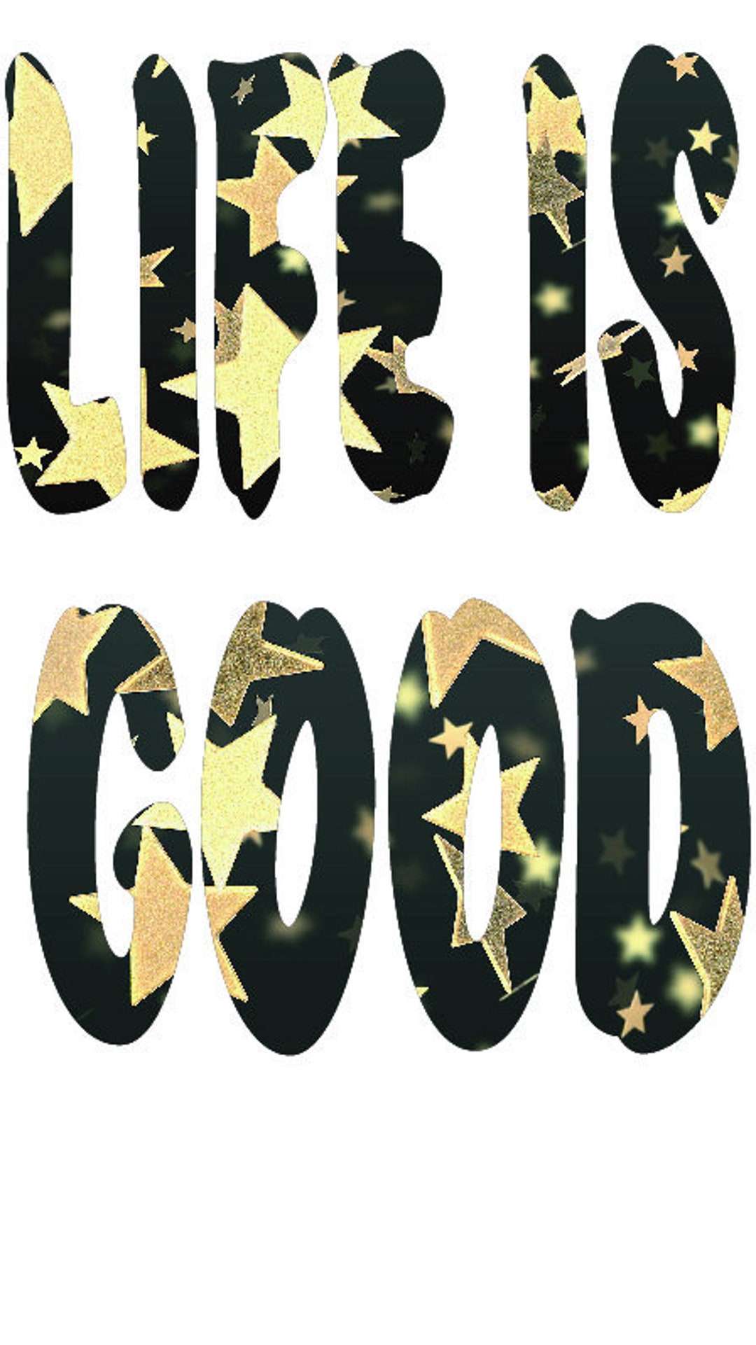Life is Good Black and Gold Png Sublimation - Etsy