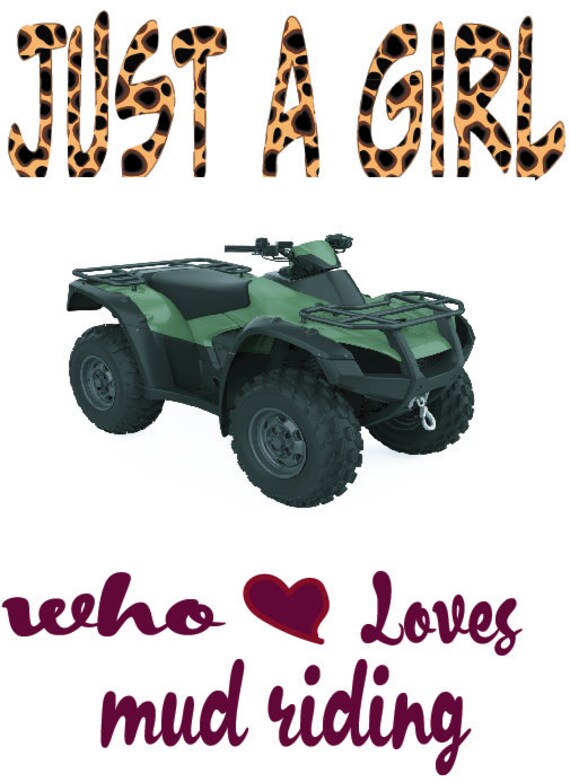 Mud Riding Four Wheeler Girl Png Sublimation - Etsy
