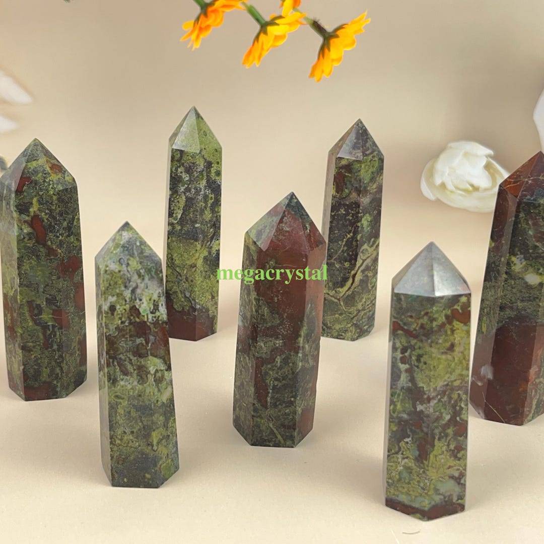 Natural Dragon Blood Towers Healing Crystal Crafts Crystal Points - Etsy