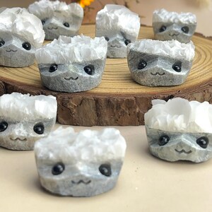 Natural Rose Calcite Crystal Buddies Hedgehogs Healing Crystal Carving ...