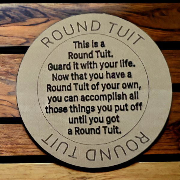Round Tuit - Etsy Australia
