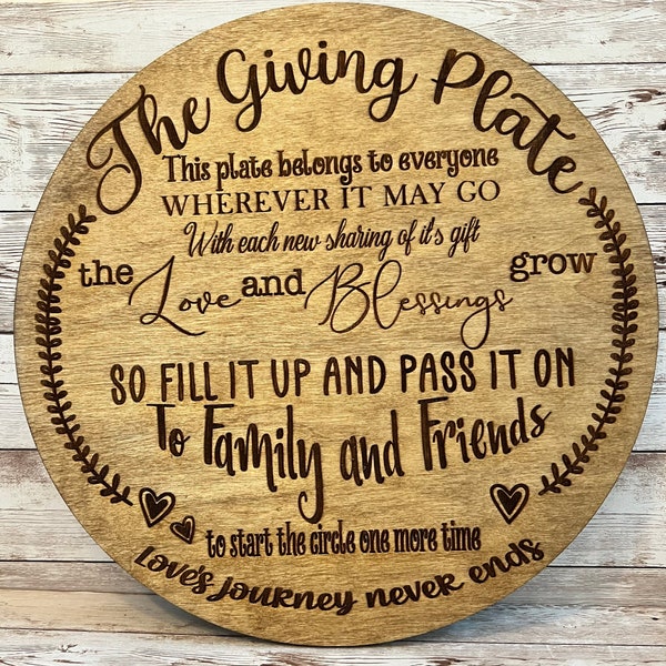 Giving Plate - Etsy