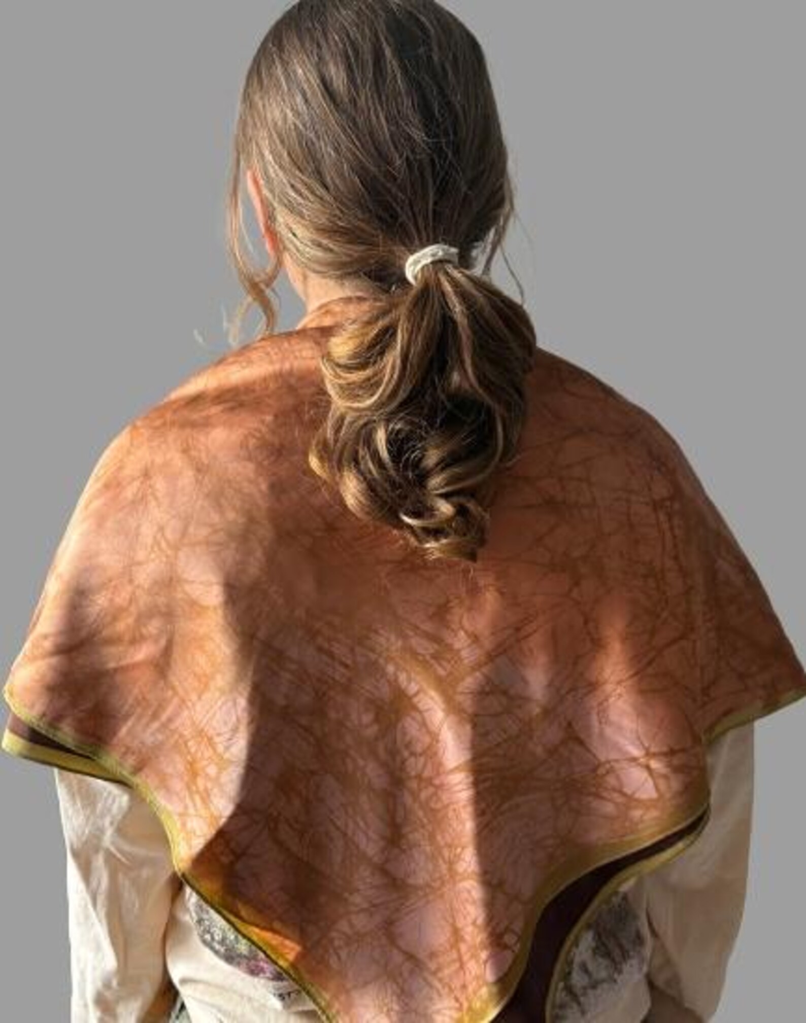 Hand Painted Satin Scarf Sakura Japanese Motif Gift for Her Unique ...