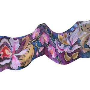 Hand Painted Large Chiffon Scarf Orchids 81 / 20. - Etsy