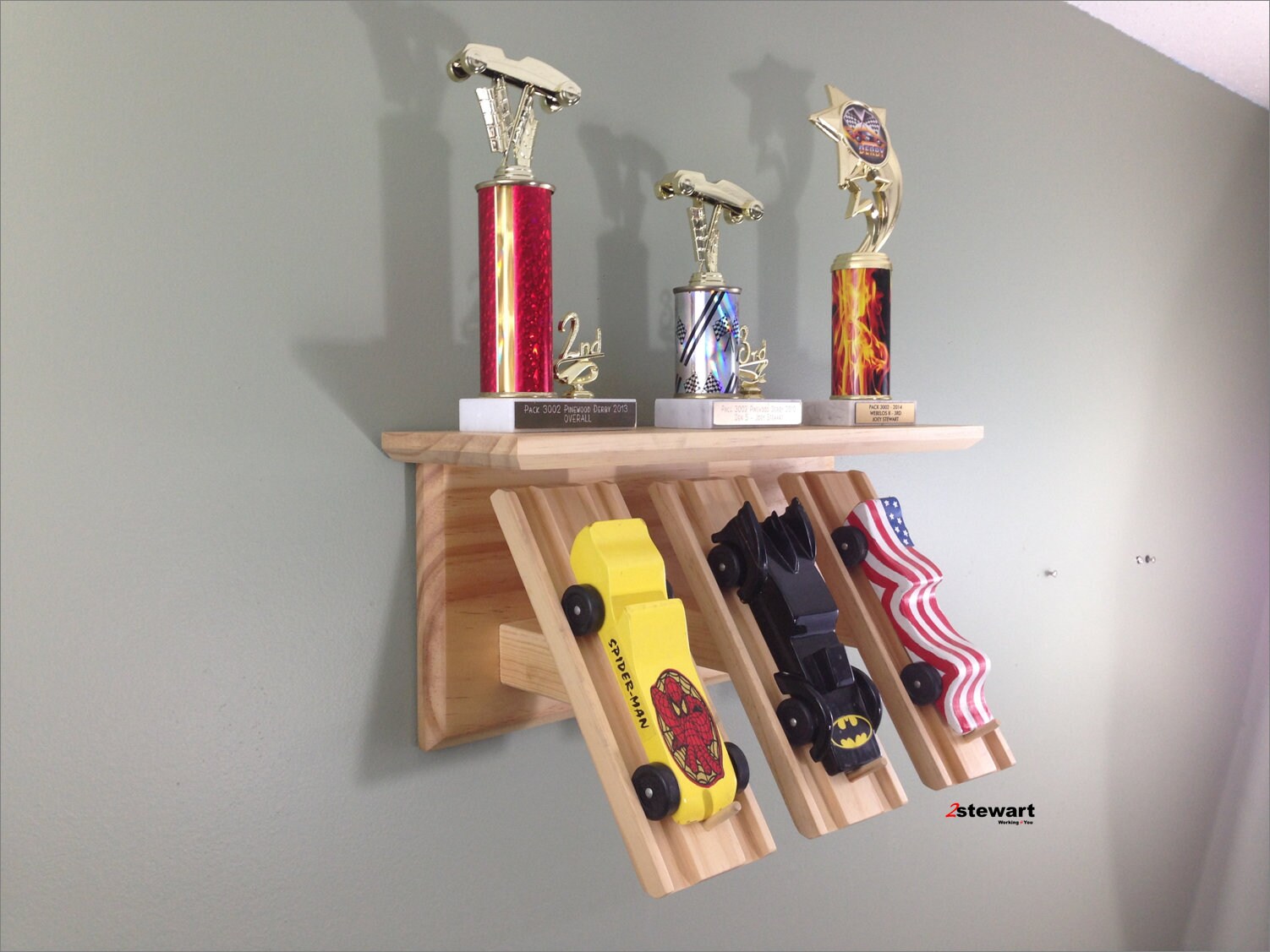 Derby Shelf, Three Car Display, Wall Shelf, Derby Shelf, Trophy Shelf ...