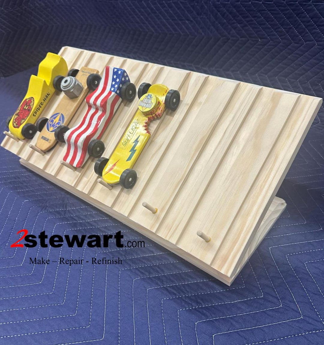 Six Car Derby Display, Derby, - Compact Design - WD43-6 - Includes ...