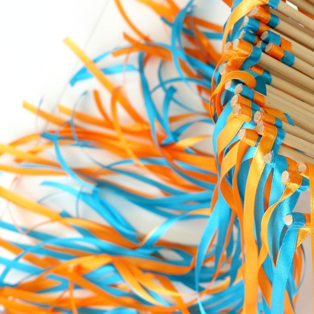 Ribbon Baguette, Travel Wedding, Turquoise Ribbon, Orange Ribbon ...