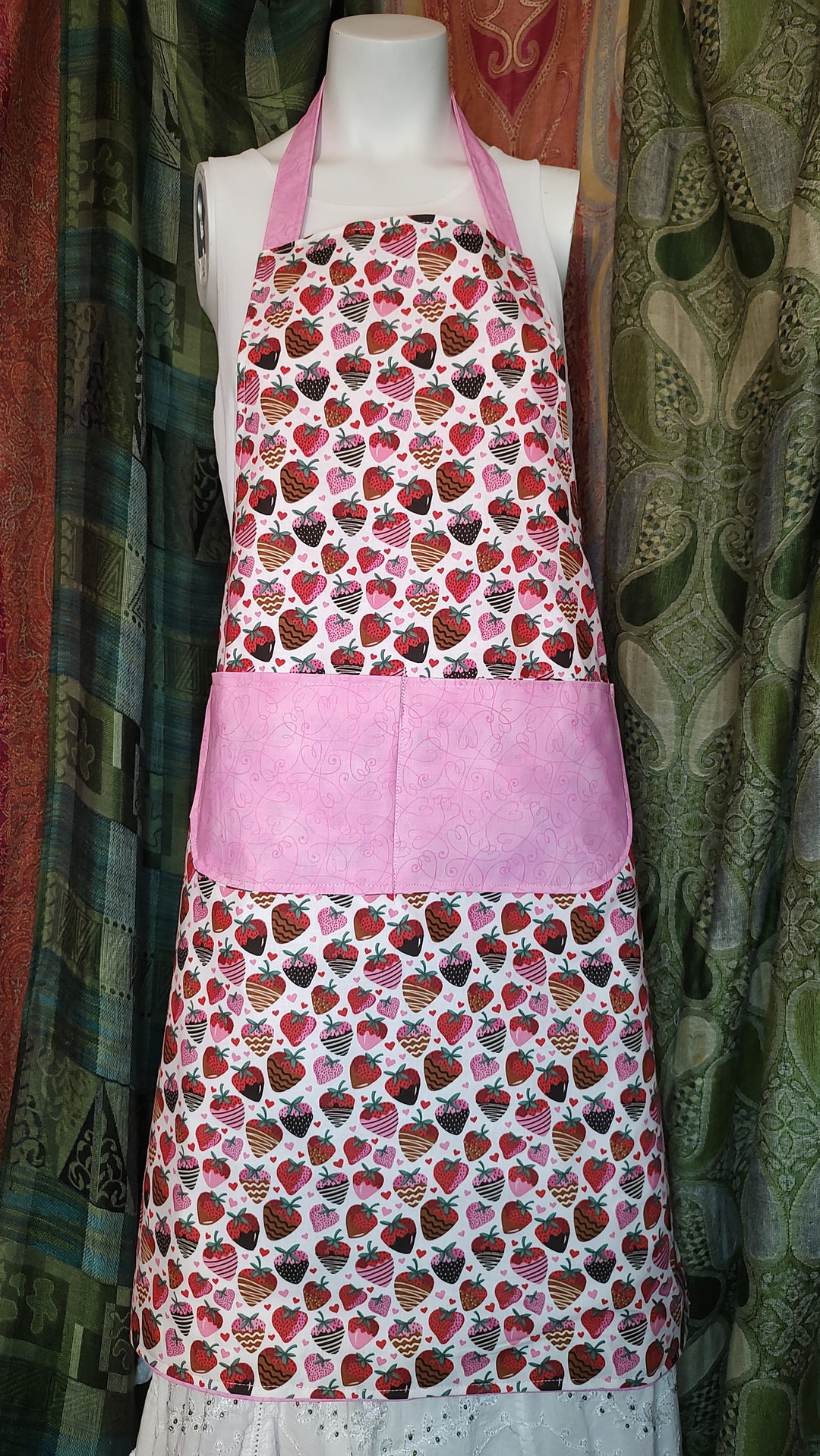 Apron *valentine's Day* Chocolate Dipped Strawberries - Etsy