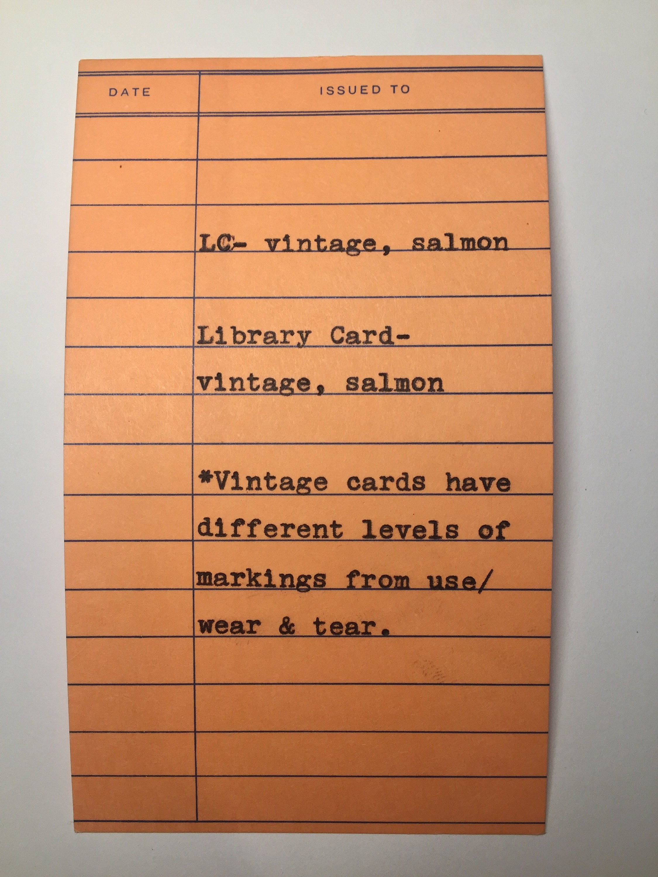 Jane Austen quote hand typed on library due date card I come | Etsy