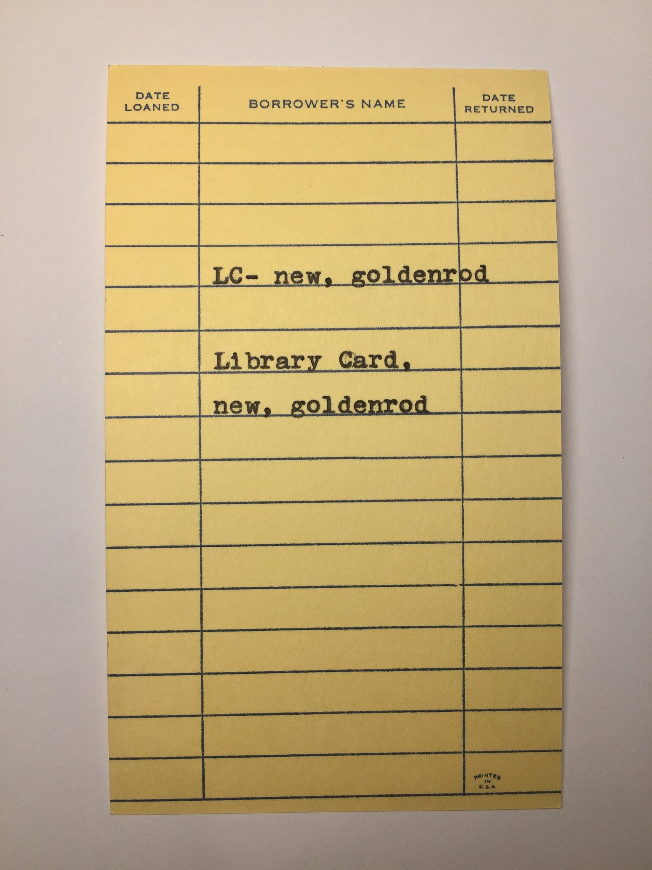 Jane Austen quote hand typed on library due date card I come | Etsy
