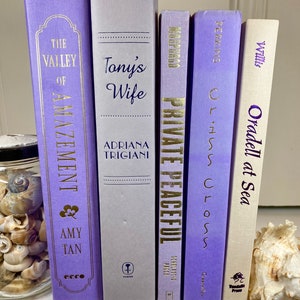 Purple Bookstack Lavender Book Stack Curated Set of 5 Purple Books - Etsy