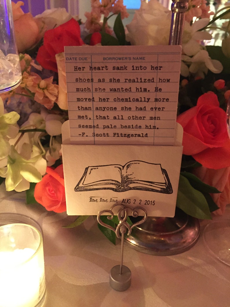 Literary Wedding Or Party Table Decor Custom Quote Cards In Etsy literary-wedding-or-party-table-decor-custom-quote-cards-in-etsy