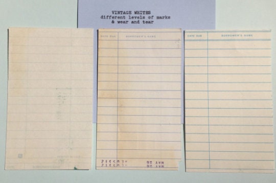 Jane Austen quote hand typed on library due date card I come | Etsy