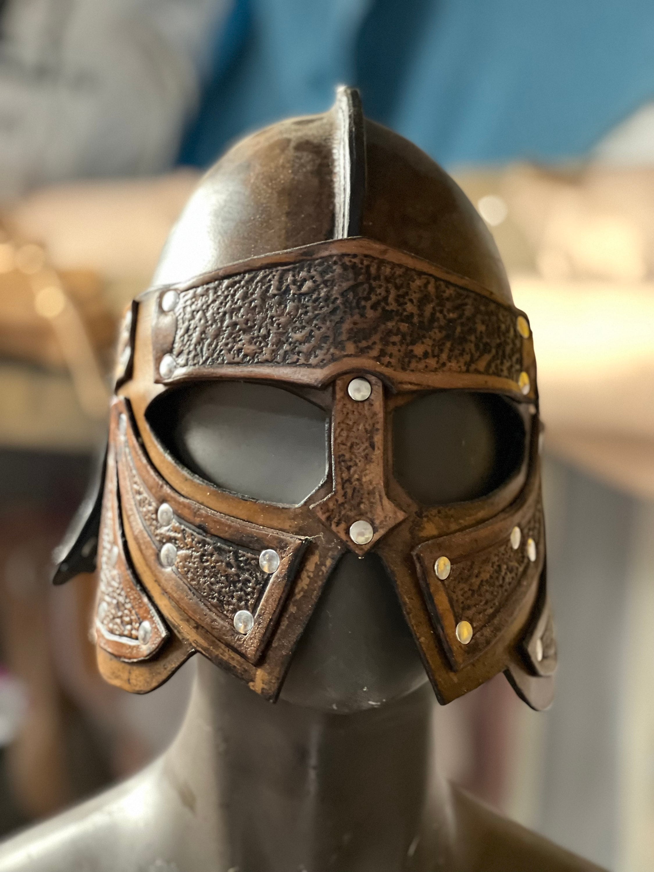 Greek Leather Helmet - Etsy