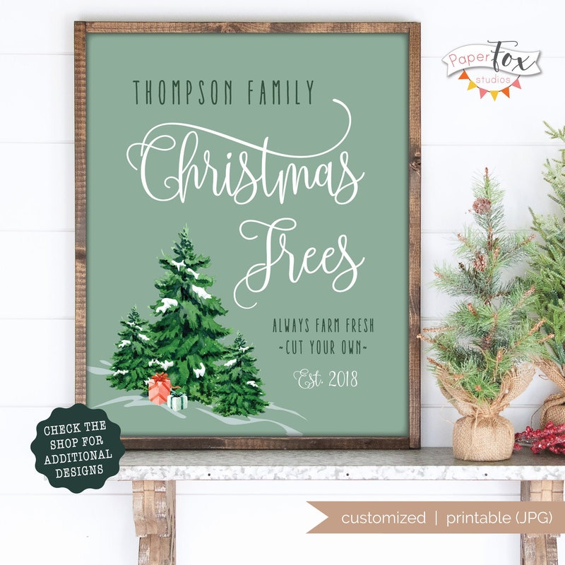Christmas Tree Farm Sign - Etsy