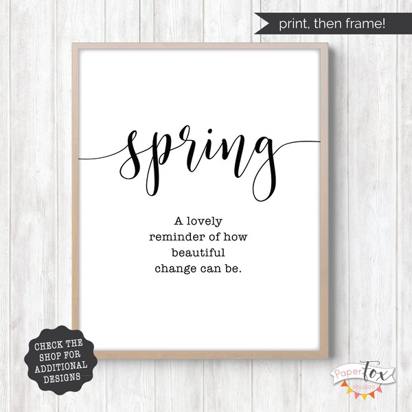 Spring Word Art - Etsy
