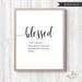 Blessed Sign, Printable Wall Art, Scripture Wall Art, Farmhouse Decor ...