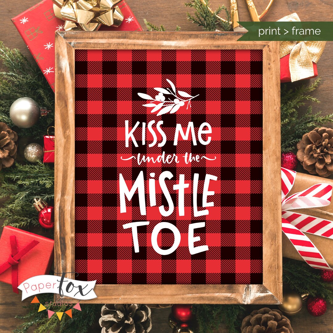 Buffalo Plaid Christmas, Christmas Printables, Christmas Wall Decor ...