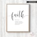 Faith Sign Printable Wall Art Scripture Wall Art Farmhouse | Etsy