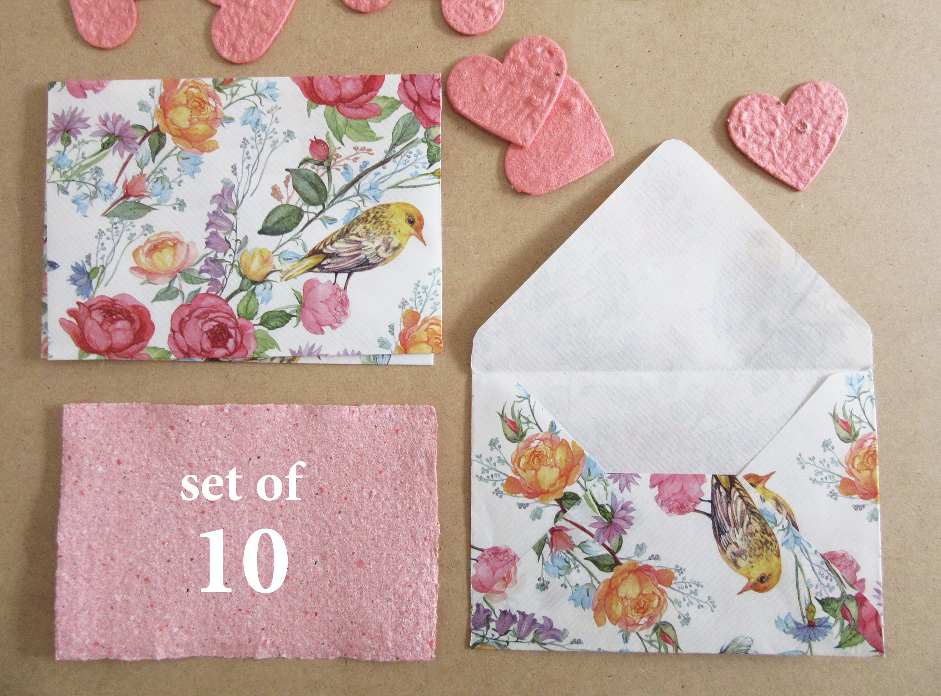 Handmade Envelope / Set of 10 Unique Envelopes / 10x15 Cm / C6 ...