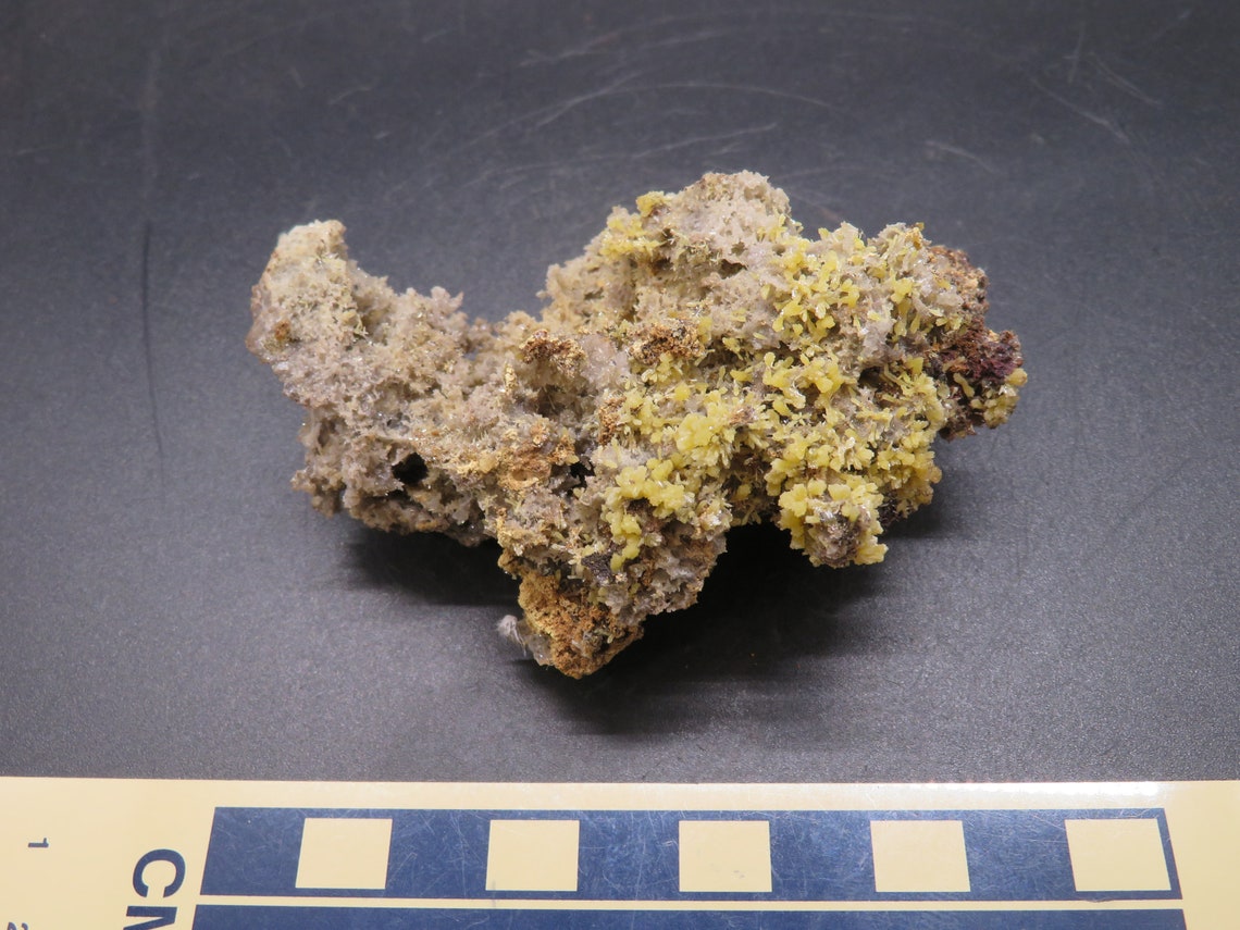 Green Mimetite on Goethite - Mapimi, Mexico - Minitature Mineral ...